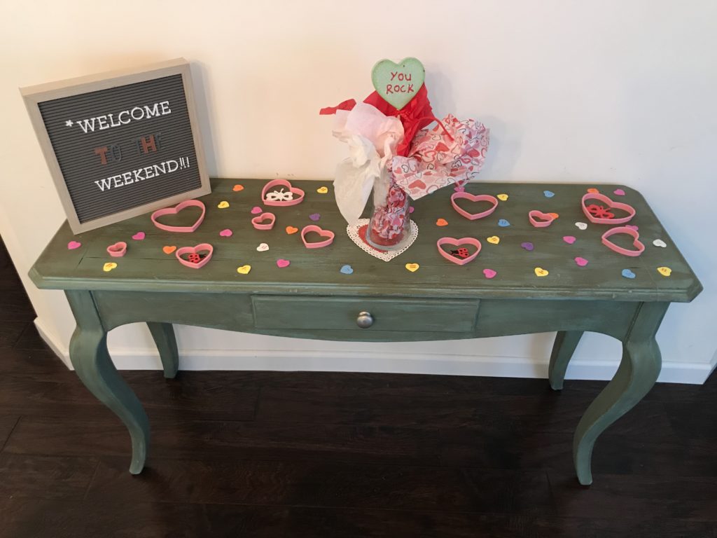 Chalk Paint Sofa Table - With a Wink and a Smile